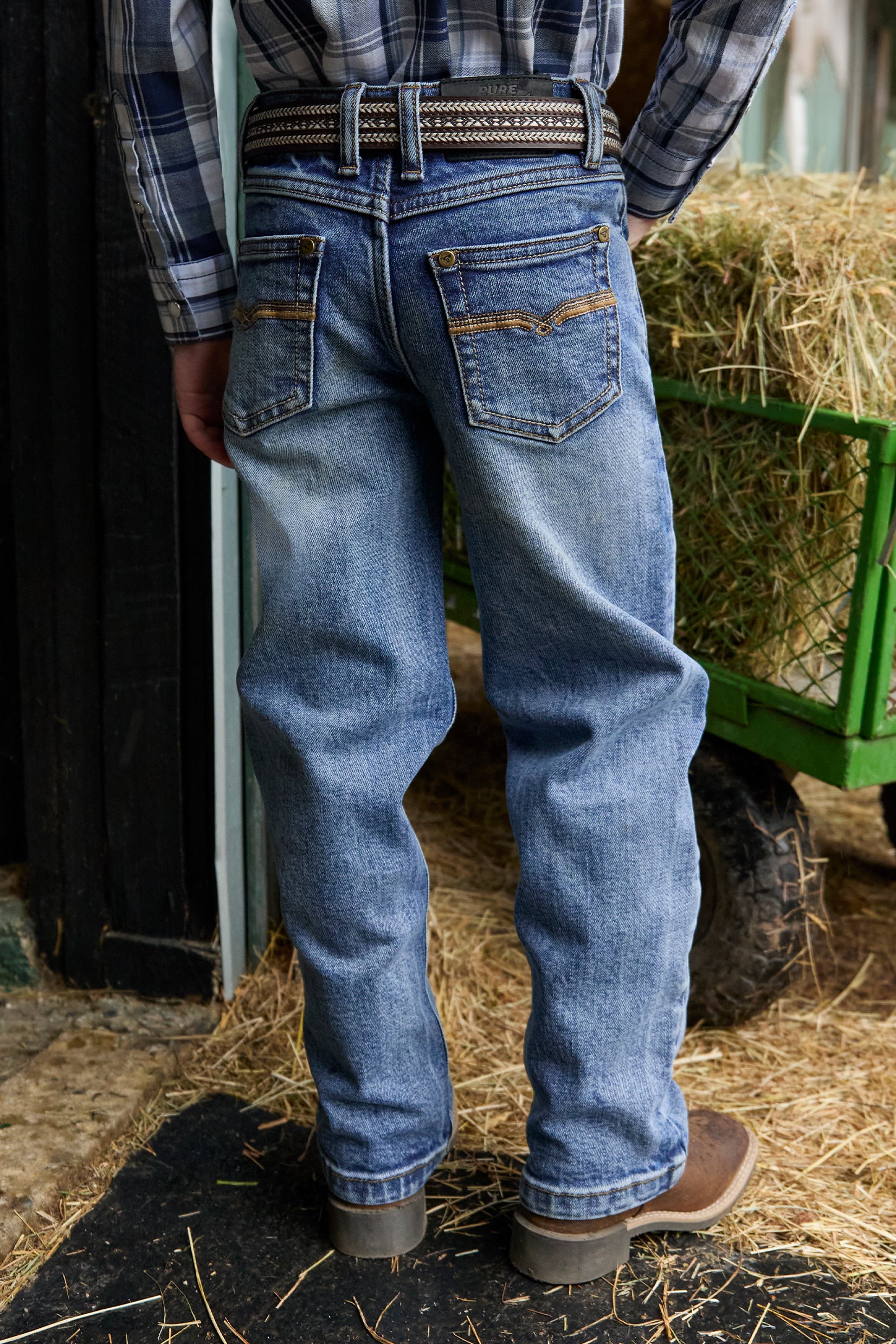 Pure Western Boy’s Hawkins Straight Leg Jean – Backroads