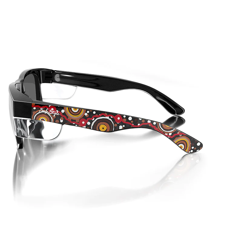 SafeStyle Fusions Black Frame Polarised Lens Indigenous Art – Backroads